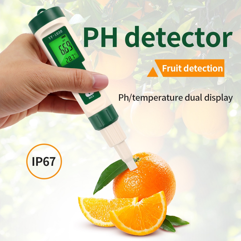 Jual Professional Food PH Meter 0~14 High Accuracy Sensor Temp Acidity ...