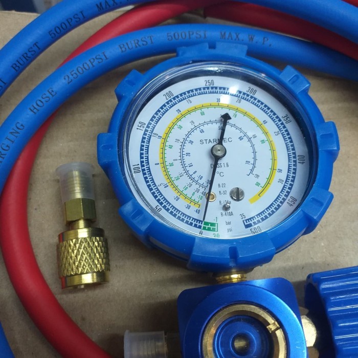 Jual testing manifold alat pengisian freon ac inverter r32 r410 multi ...