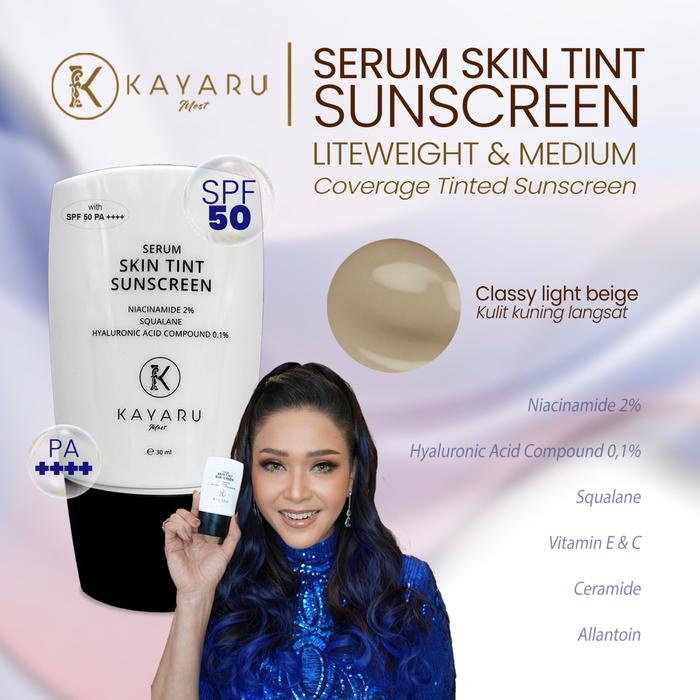 Jual Kayaru Mest Serum Skin Tint Sunscreen, SPF 50 PA++++, lightweight ...