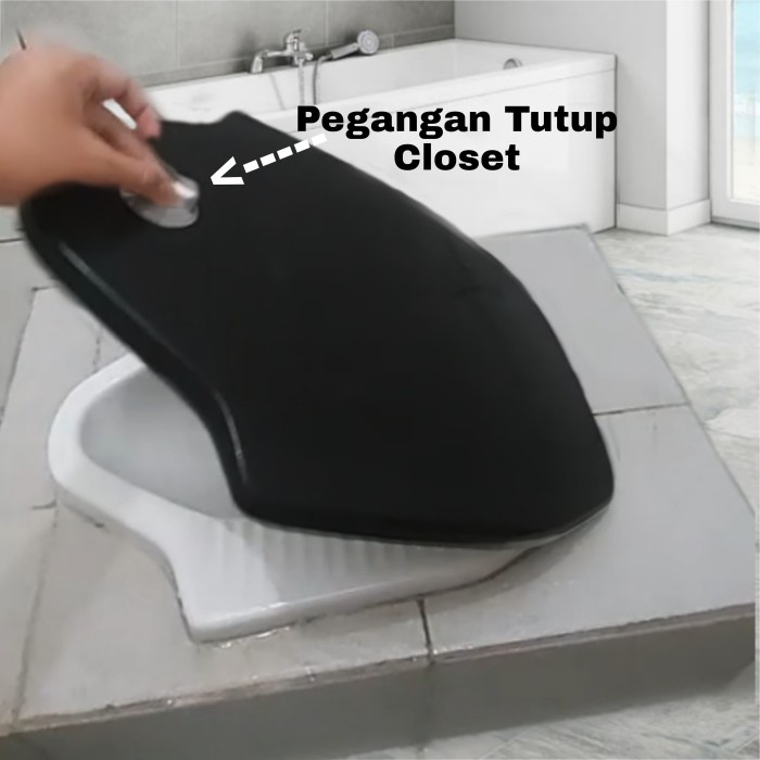 Jual Tutup closet penutup WC jongkok bahan fiber berserat pencegah ...