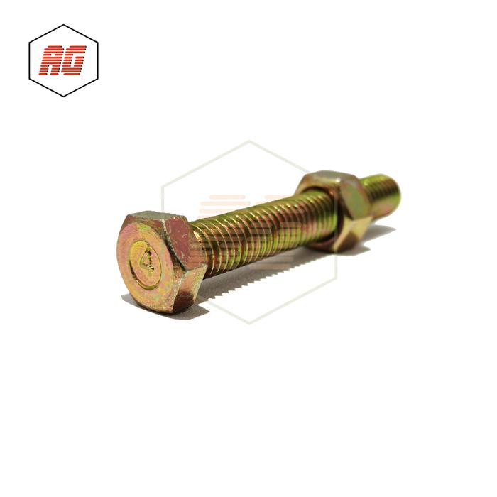 Jual BAUT MUR HEX KUNING M8 X 40 | Shopee Indonesia