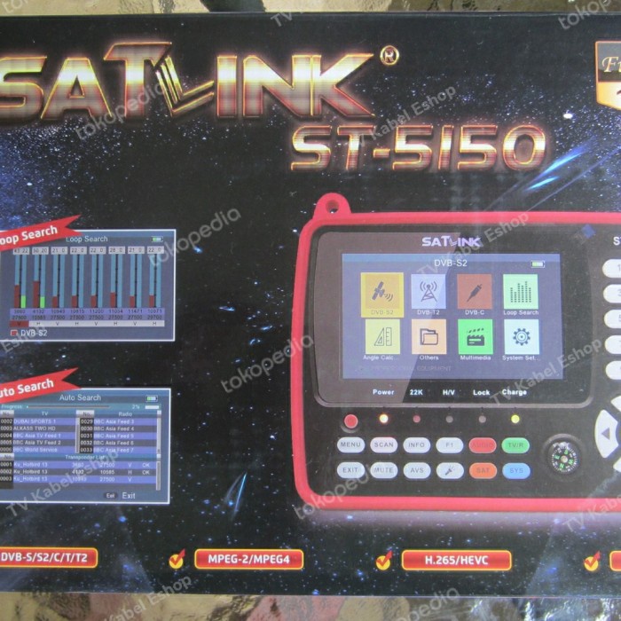 Jual SATLINK ST5150 ST-5150 MINI COMBO METER, DVB-S/S2/T2/T/C, ORIGINAL ...
