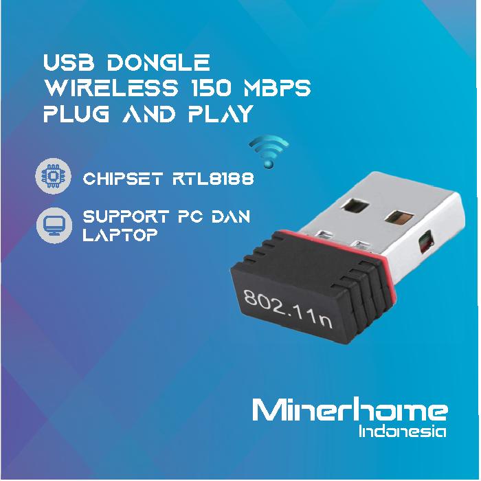 Jual Mini USB Dongle Wifi 150 Mbps Receiver Adapter Wireless | Shopee ...