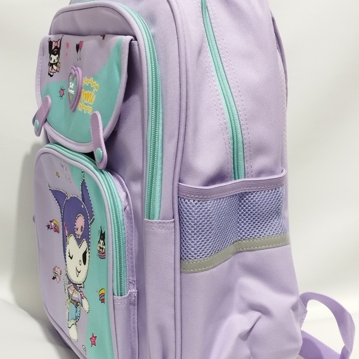 Jual Tas Sekolah Anak Perempuan Sd 16 Inch Motif Kuromi Xo 4 Ruang ...