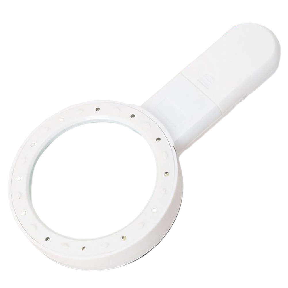 Jual 30X Lighted Magnifying Glass Handheld Lighted Magnifier 12 LED ...