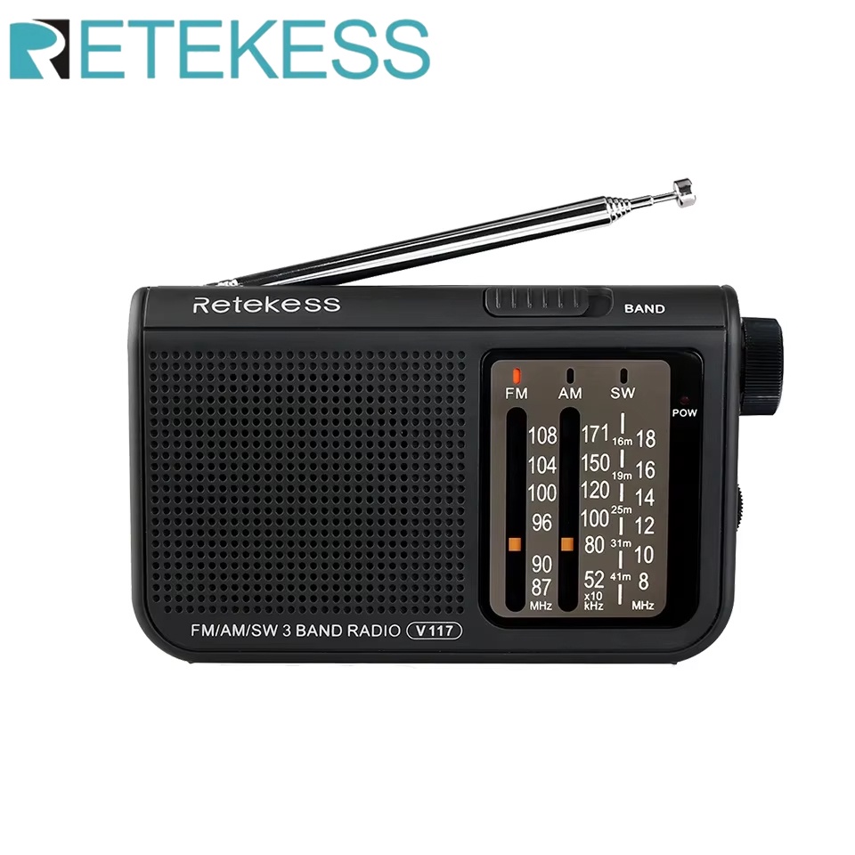 Jual RETEKESS V117 Radio FM Portable Radios AM FM SW All Waves Radio ...