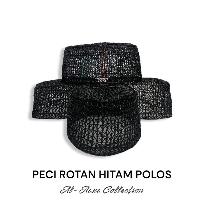 Jual PREMIUM peci rotan T 9cm Polos Muslim | Shopee Indonesia