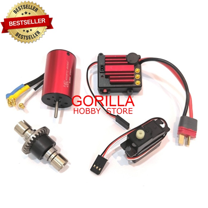 Jual spare part rc car MJX 14301 14302 motor brushless servo ESC gear diff | Shopee Indonesia