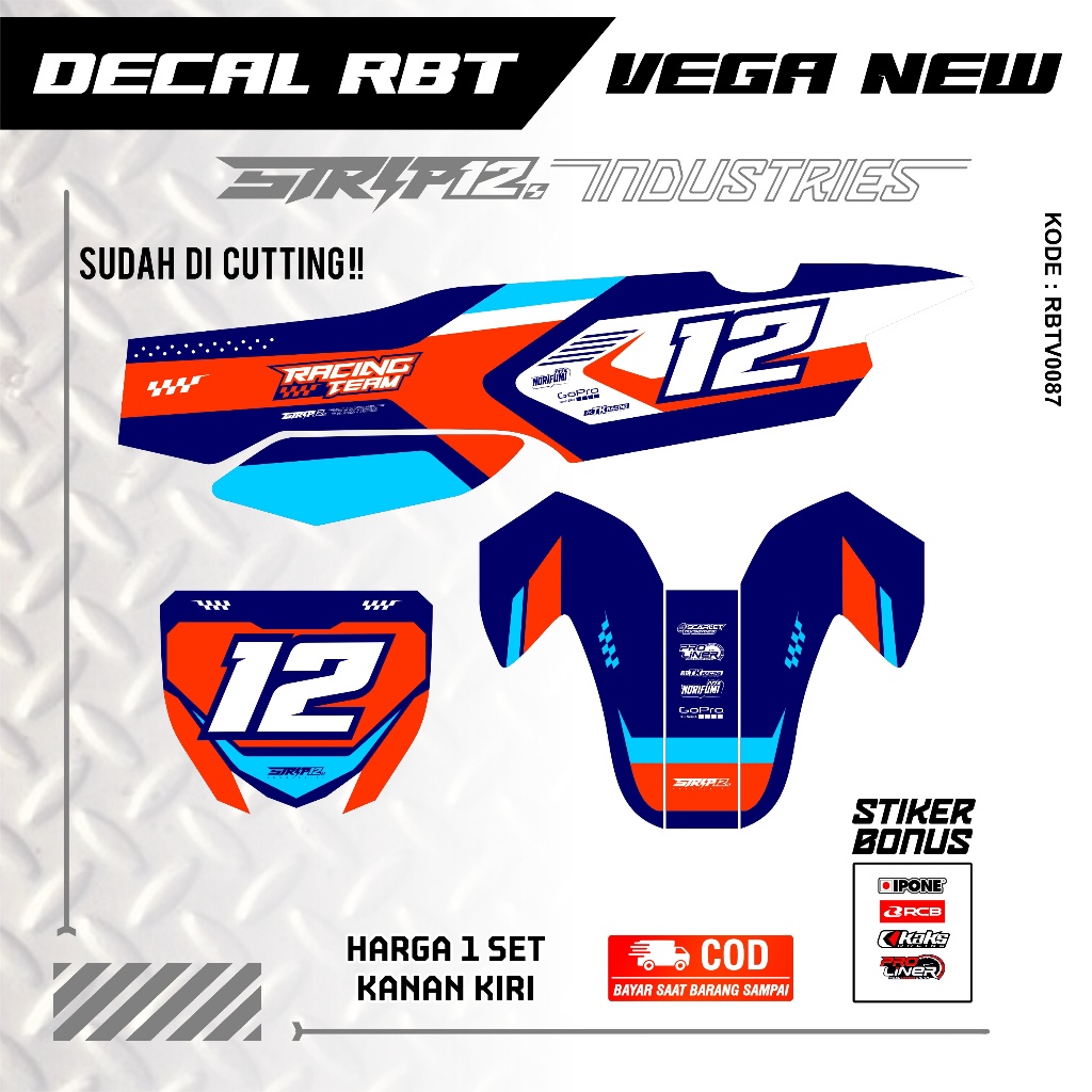 Jual DECAL RBT VEGA NEW DECAL TRAIL COSTUM KODE RBTV0087 | Shopee Indonesia
