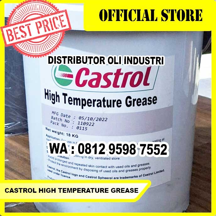 Jual Castrol High Temperature Grease ( 18 Kg - Ready Stock ) | Shopee ...
