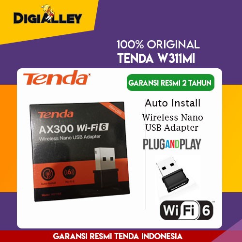 Jual Tenda W311MI Wireless 150Mbps USB Adapter Mini Nano Receiver Wifi ...