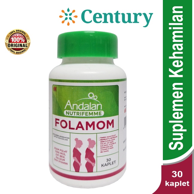 Jual Andalan Nutrifemme Folamom 1 Botol Isi 30 Kaplet / Vitamin ...