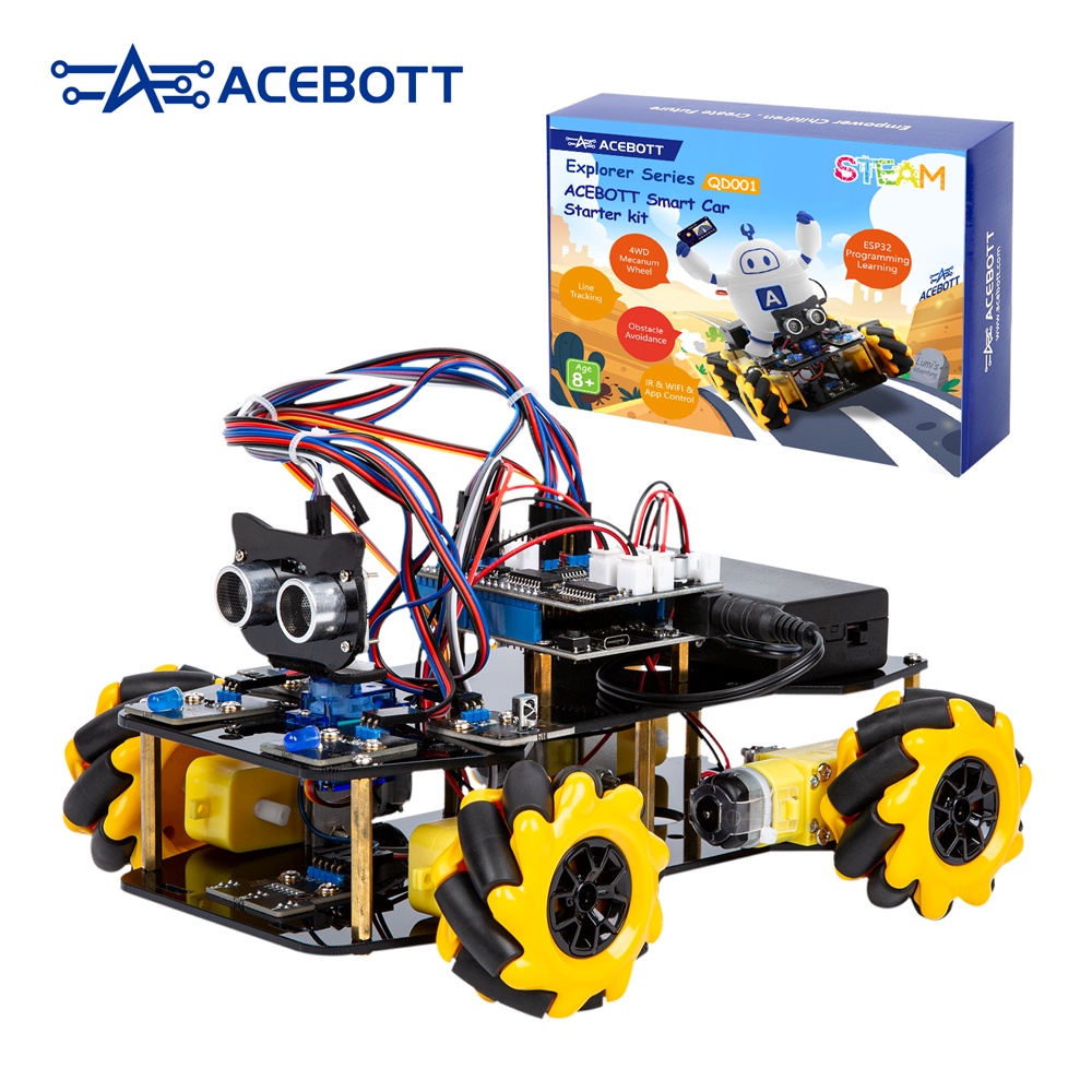 Jual NEW ACEBOTT Robot toy Starter Kit for Arduino Project with ESP32 ...