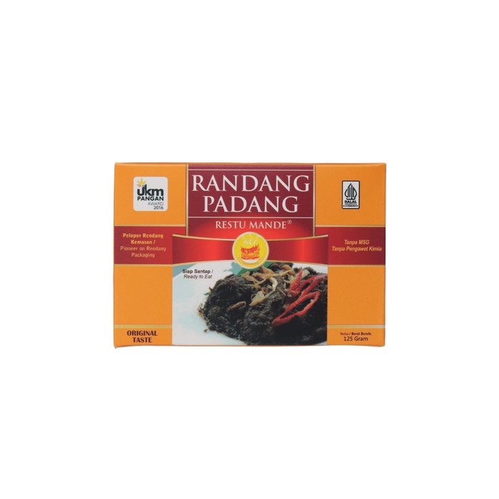 Jual Lezat- Rendang Restu Mande : Sapi Original 125 gr | Shopee Indonesia