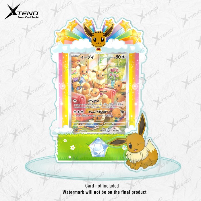 Jual Standee Frame Eevee Terastal Promo Ex Sar Kartu Pokemon Tcg ...
