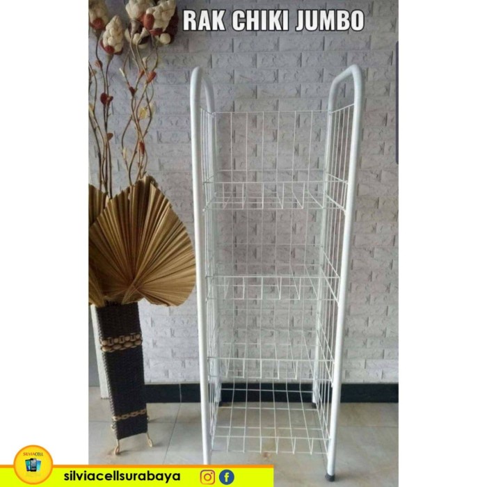 Jual RAK CHIKI SNACK RAK DISPLAY 4 SUSUN KERANJANG SERBAGUNA | Shopee ...