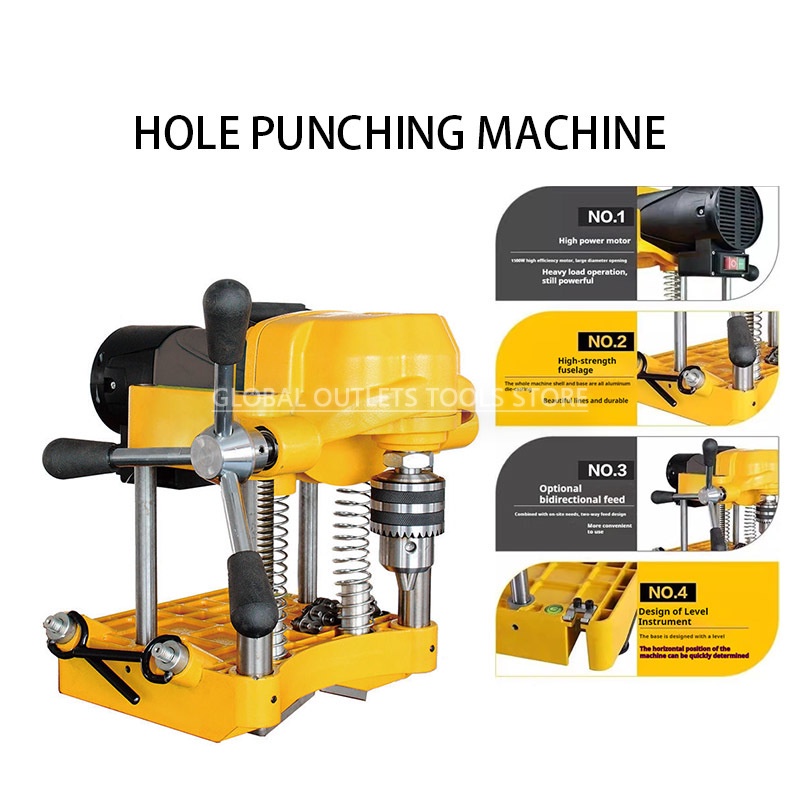 Jual MONEYRAIN 6 Inch Electric Hole Punching Machine Fire Pipe Punching ...