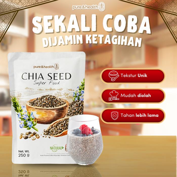 Jual Chia Seed 250 grams Organik Black Chiaseed Original [ COD ...