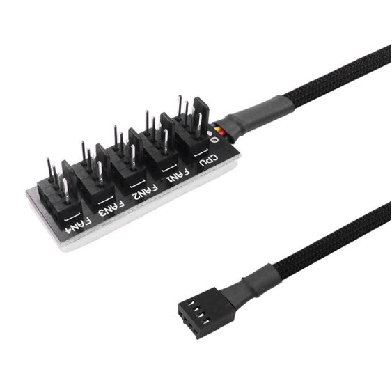 Jual Kabel Fan hub Pwm 4pin 5x Splitter Cooling Adapter Case 4 pin ...