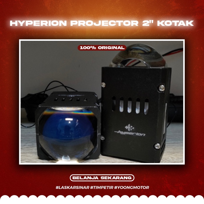 Jual HYPERION PROJECTOR 2 INCH KOTAK ORIGINAL | Shopee Indonesia