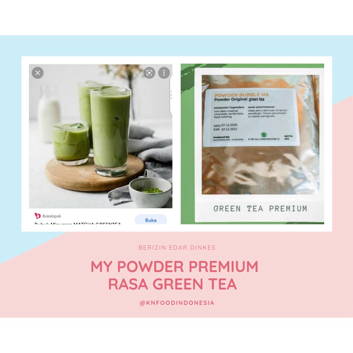 Jual Powder Premium Green Tea- Green Tea Matcha Powder PREMIUM -1 Kg ...