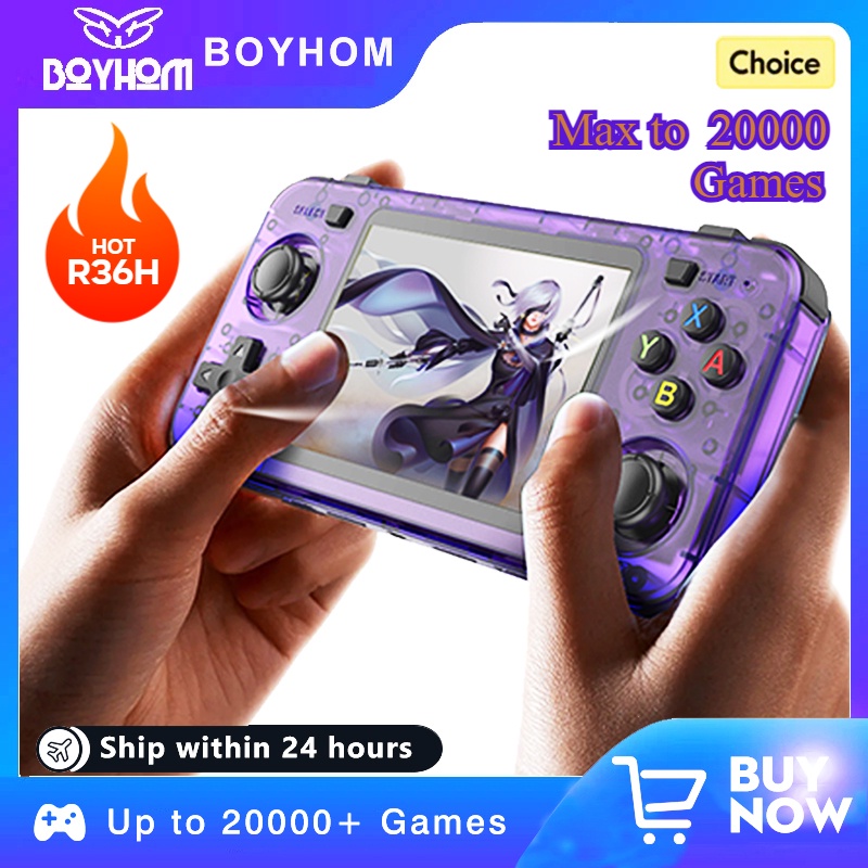Jual 2025 Best R36H Retro Handheld Console Open-Source Linux System ...