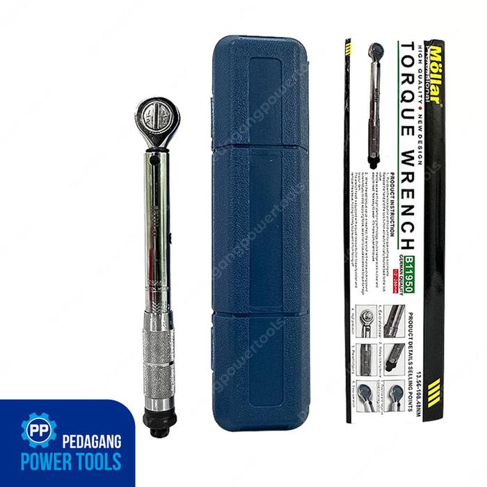 Jual MOLLAR MLR-B11950 KUNCI MOMEN TORSI 1/2" MOTOR TORQUE WRENCH ...