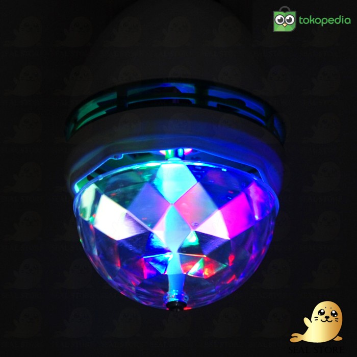 Jual Lampu Disko Disco Full Warna Led Putar Colour Rainbow - Putih ...