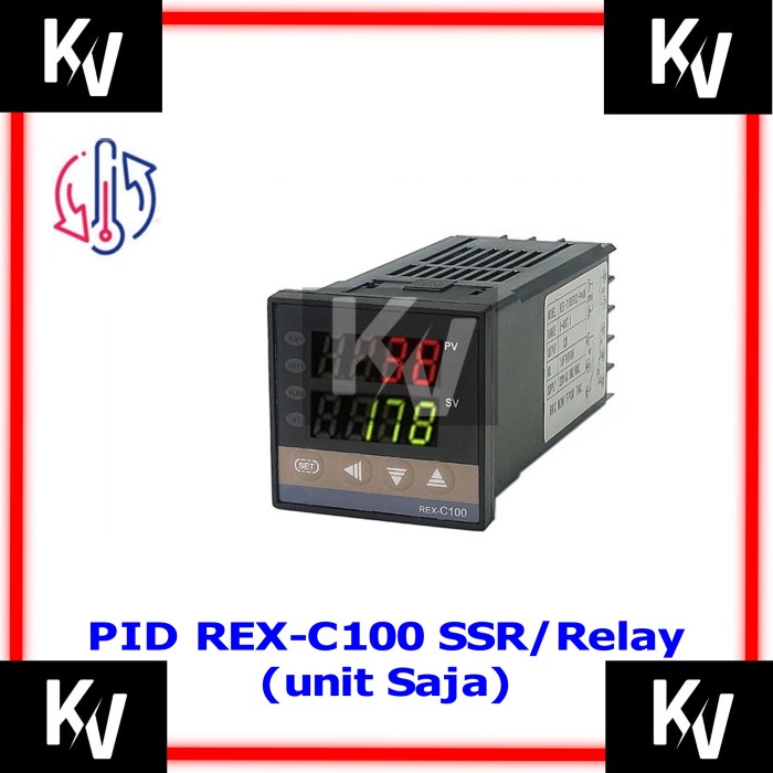 Jual Pid Rex C100 Temperature Controller Thermostat C-100 C 100 Termostat Ssr Atau Relay ...