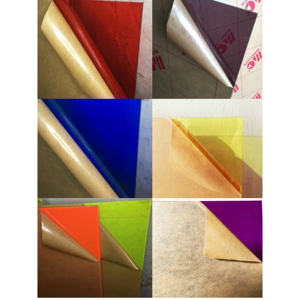 Jual Acrylic lembaran/potongan ukuran A2( 42 x 60cm) warna transparan ...