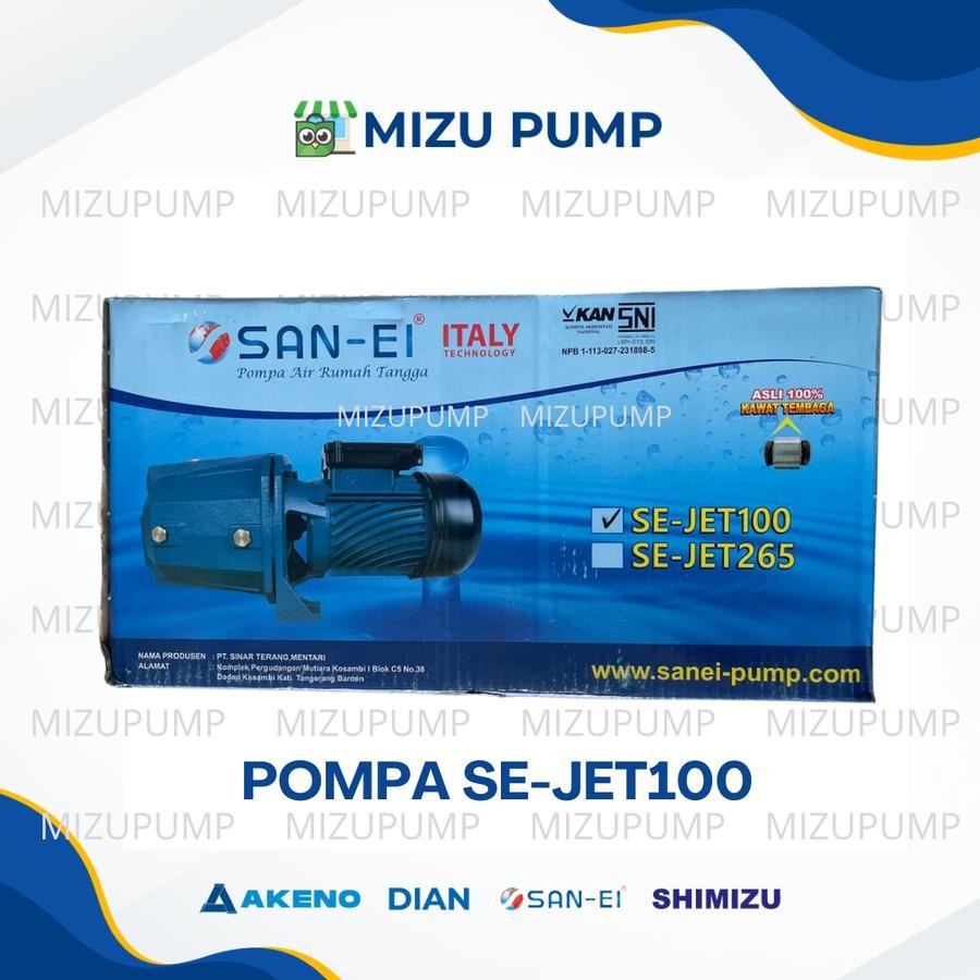 Jual POMPA AIR SEMI JET 100 SANEI TEMBAGA - POMPA SEMI JET PUMP | Shopee Indonesia