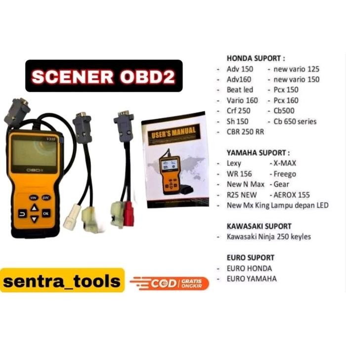 Jual Scanner Scaner Obd 2 Motor Injeksi Alat Reset Eccu Motor Injeksi ...