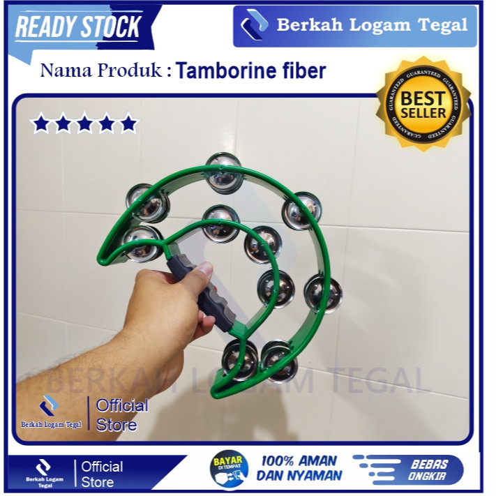 Jual Tamborin Dobel Double Kecrekan Tambourine Fiber Piber Murah ...