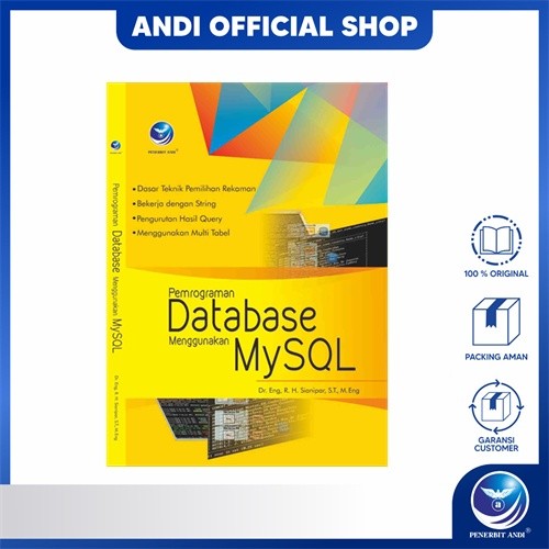 Jual Penerbit Andi - Buku Pemrograman Database Menggunakan MySQL | Shopee Indonesia