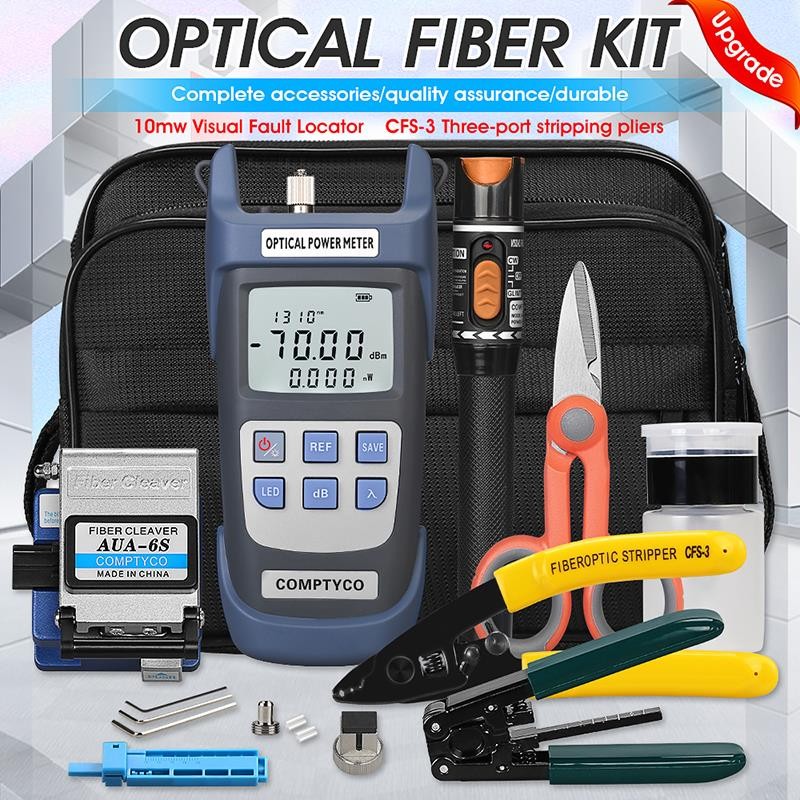 Jual Top! A+ FTTH Fiber Optic Tool Kit with Fiber Fibra Optica Power ...