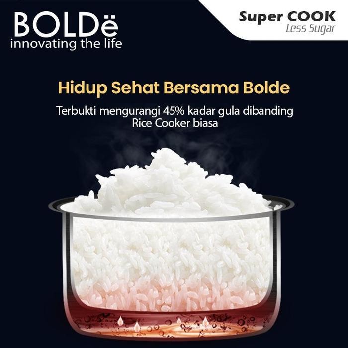 Jual Bolde Super Cook Less Sugar Rice Cooker 1 Liter Low Carbo 400 Watt ...