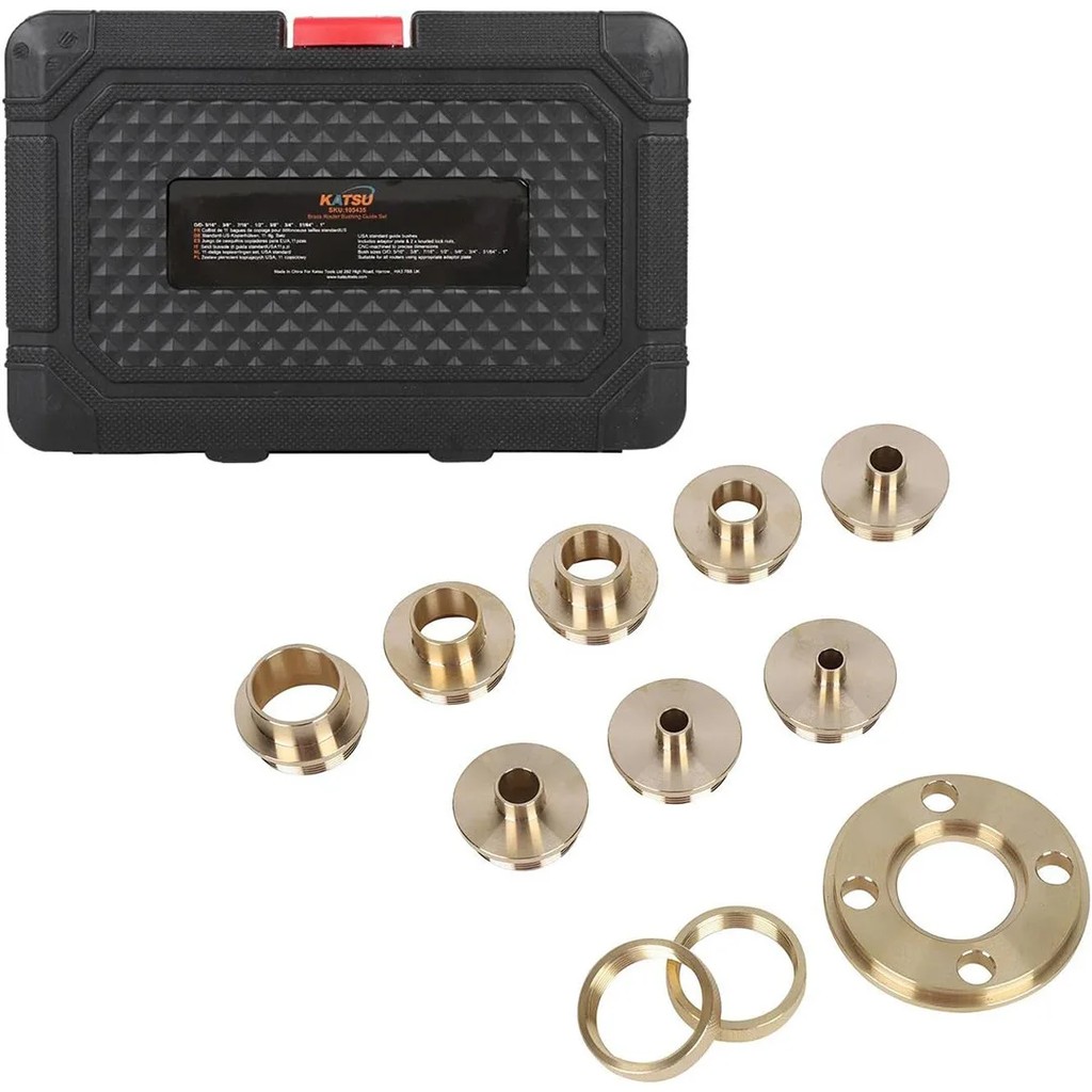 Jual 2024 New Type 11pcs Premium Copper Woodworking Guide Bushing ...