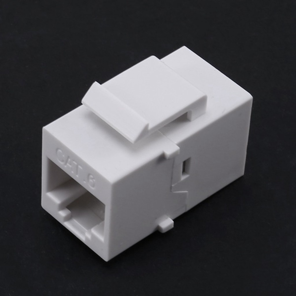 Jual RJ45 Connector Keystone Jack Cat6 RJ45 Extension Coupler Ethernet ...