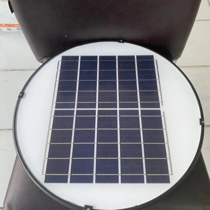 Jual lampu jalan taman solar panel bulat 500 Watt / pju tenaga surya ...