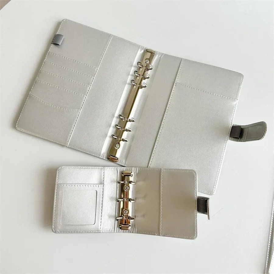 Jual A5 A8 Sliver Gold Pu Diy Pu Magnetic Buckle Binder Notebook Cover ...