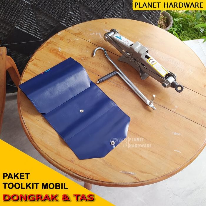 Jual PREMIUM Toolkit Mobil Lengkap Dongkrak & Tas Organizer - Dongkrak ...