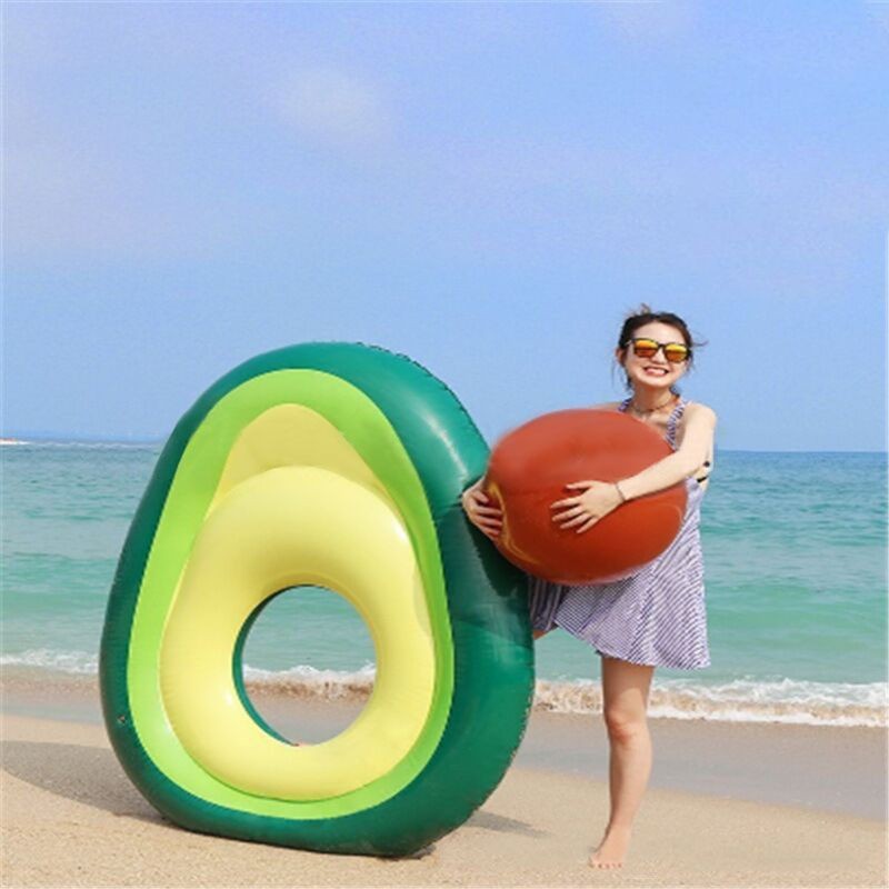 Jual Inflatable Float Avocado Water Hammock Swimming Ring Pool Toys ...