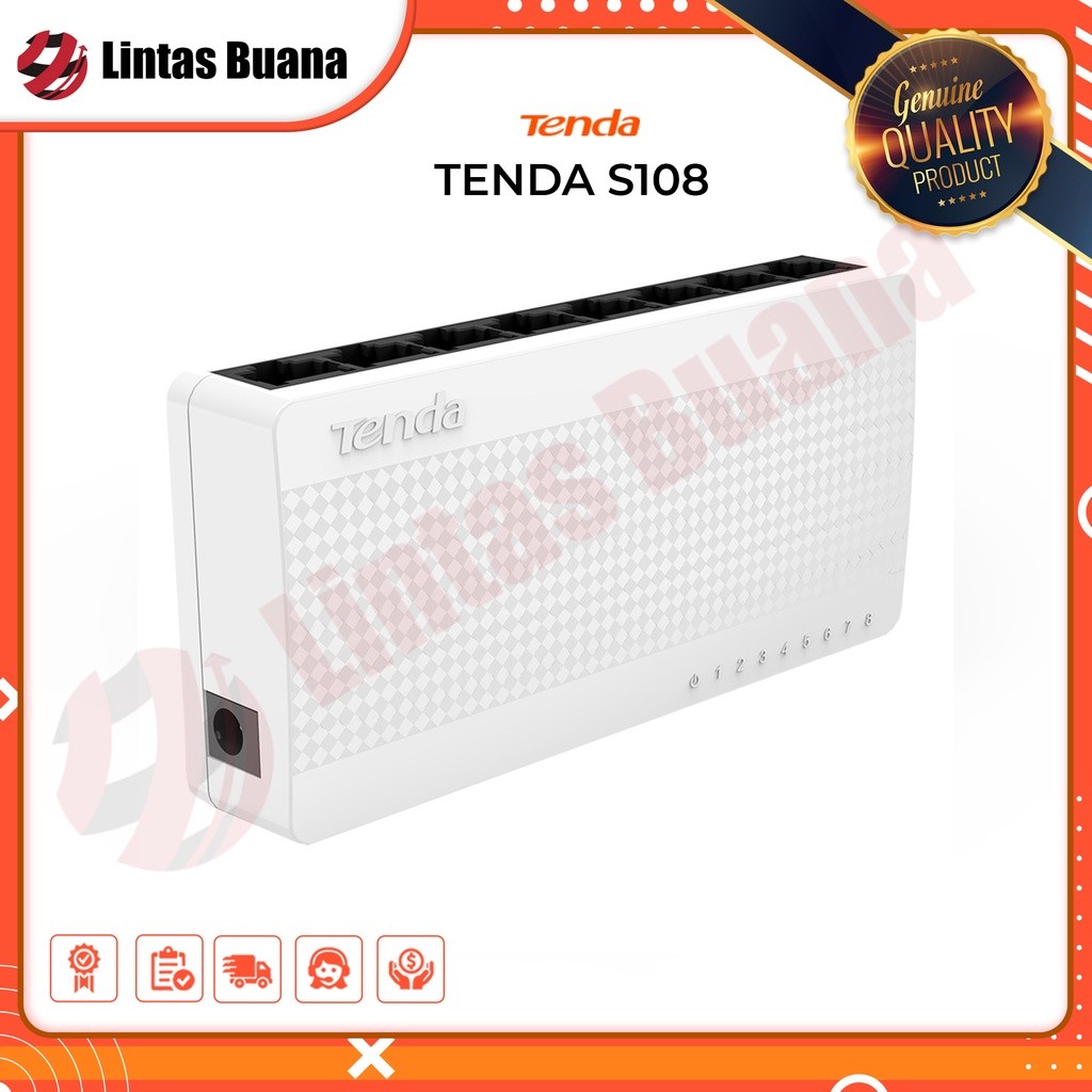 Jual TENDA SWITCH HUB S108 8 PORT SWITCHUB TENDA 8PORT RJ45 | Shopee ...