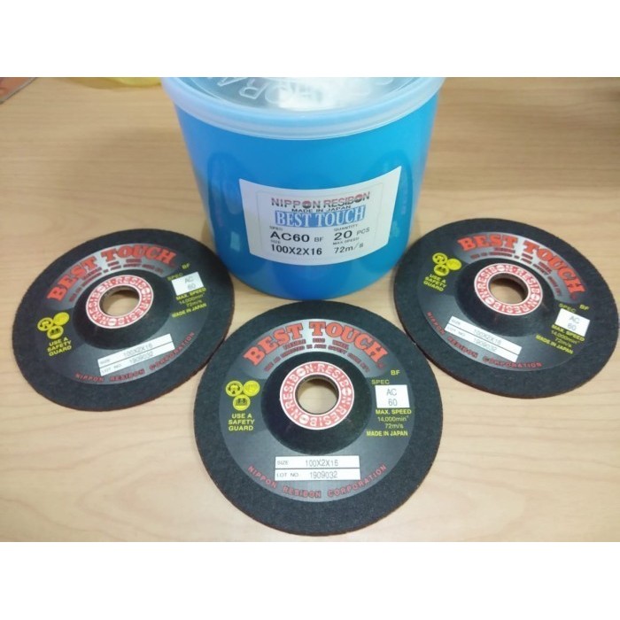 Jual Batu Gerinda Flexible Best Touch 4" Inch AC60 Cutting Wheel Mata ...