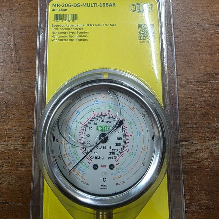 Jual New Pressure Gauge Refco With Oil Meteran Refco Low Pressure Mr-206-Ds | Shopee Indonesia