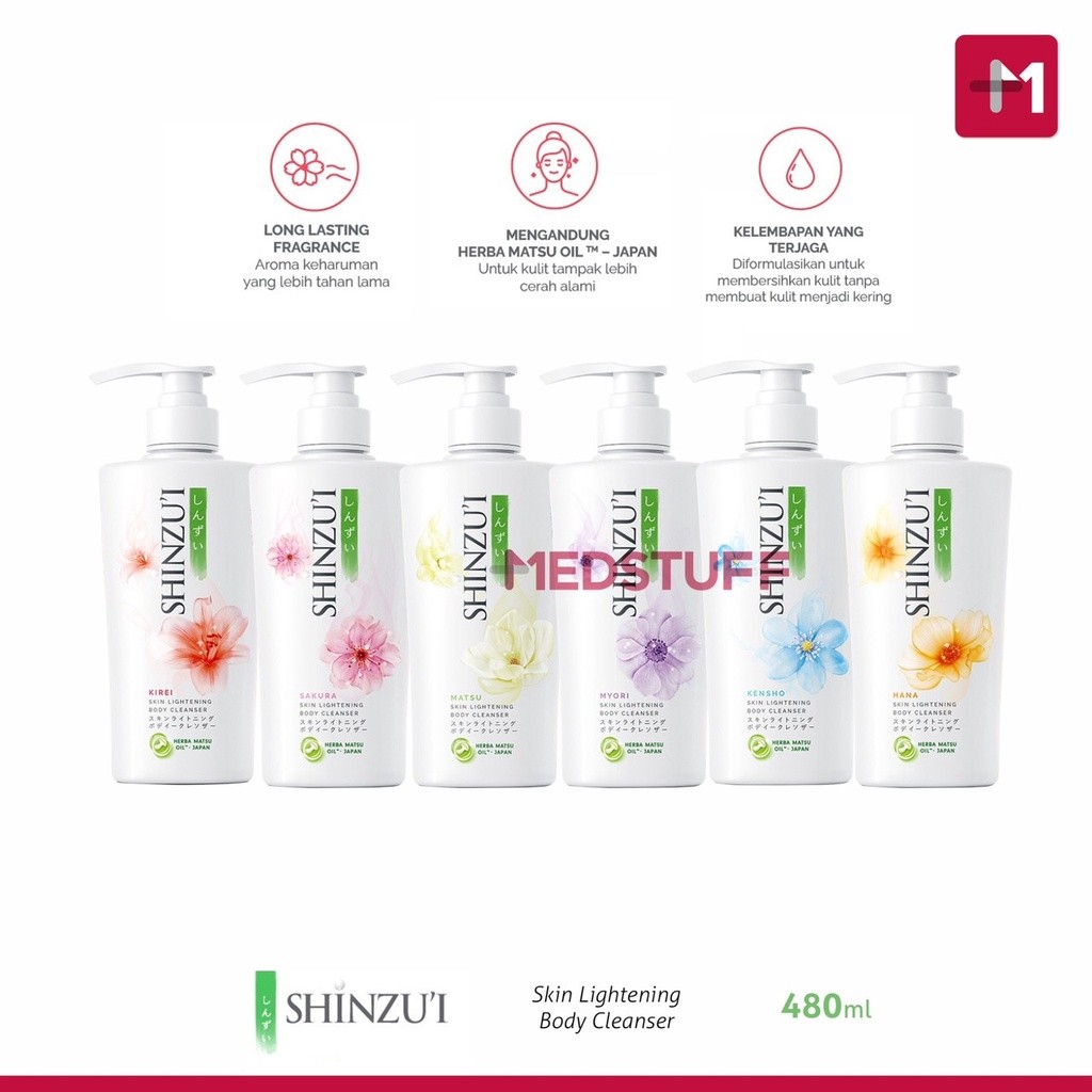 Jual SHINZUI BODY CLEANSER MOISTURISING 480ML BOTOL SABUN SHINZUI SABUN ...