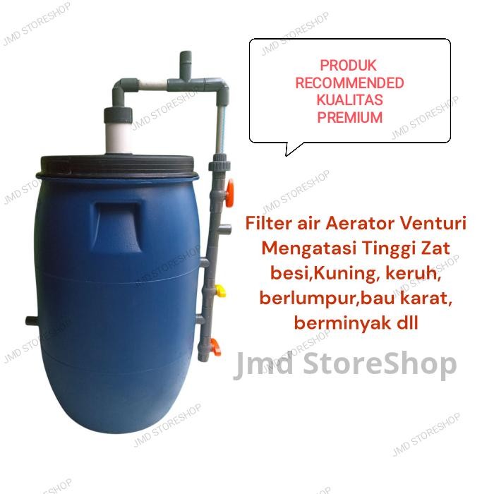 Jual Filter Air drum 60 liter, Sistem Aerasi Venturi Zat Besi Tinggi ...