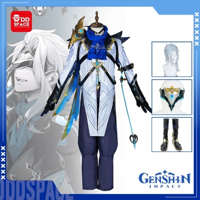 Jual IL Dottore Cosplay Genshin Impact Cosplay Costume Game Fatui ...