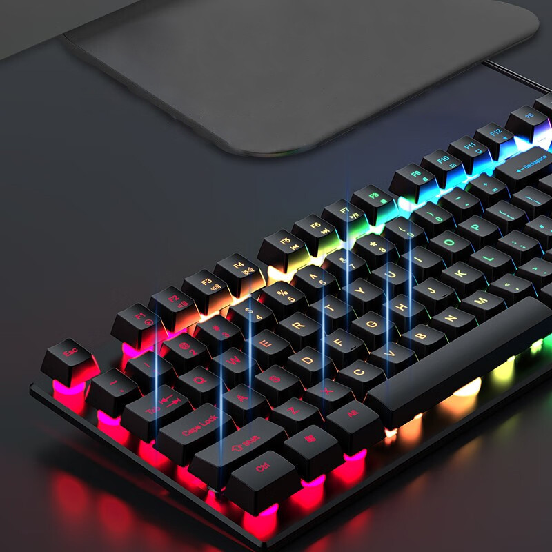 Jual Eweadn Wired Mechanical Gaming Keyboard 104 Keys Rgb Backlit ...