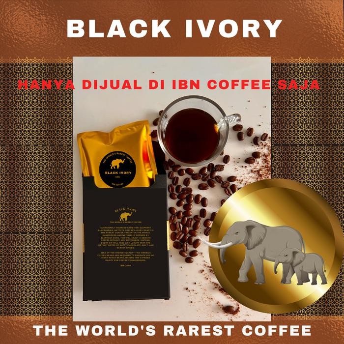 Jual Drip/beans roasted Black Ivory Chiang Mai Thailand coffee by IBN ...